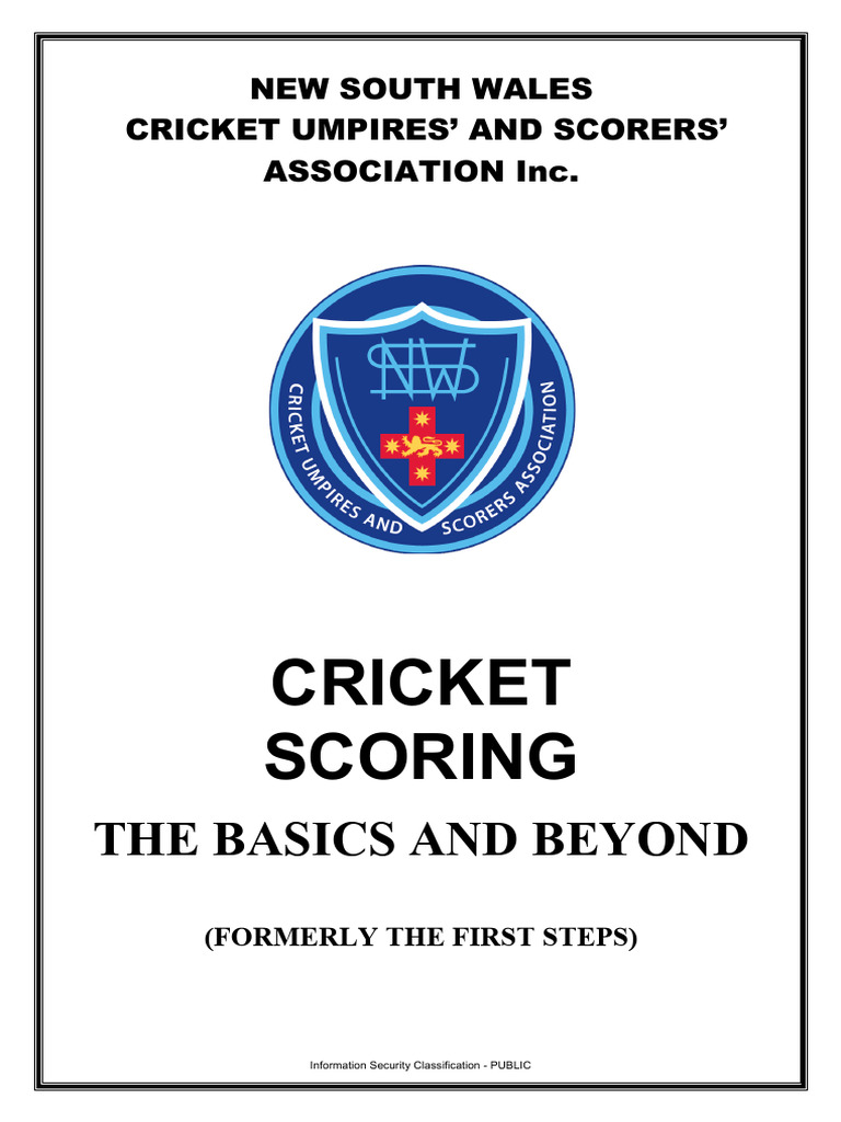 Scorers Manual 030821 W Sheets | PDF | Bowling (Cricket) | Cricket