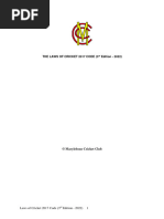 BCCI Rules and Regulations | PDF | Cricket | Ball And Bat Games