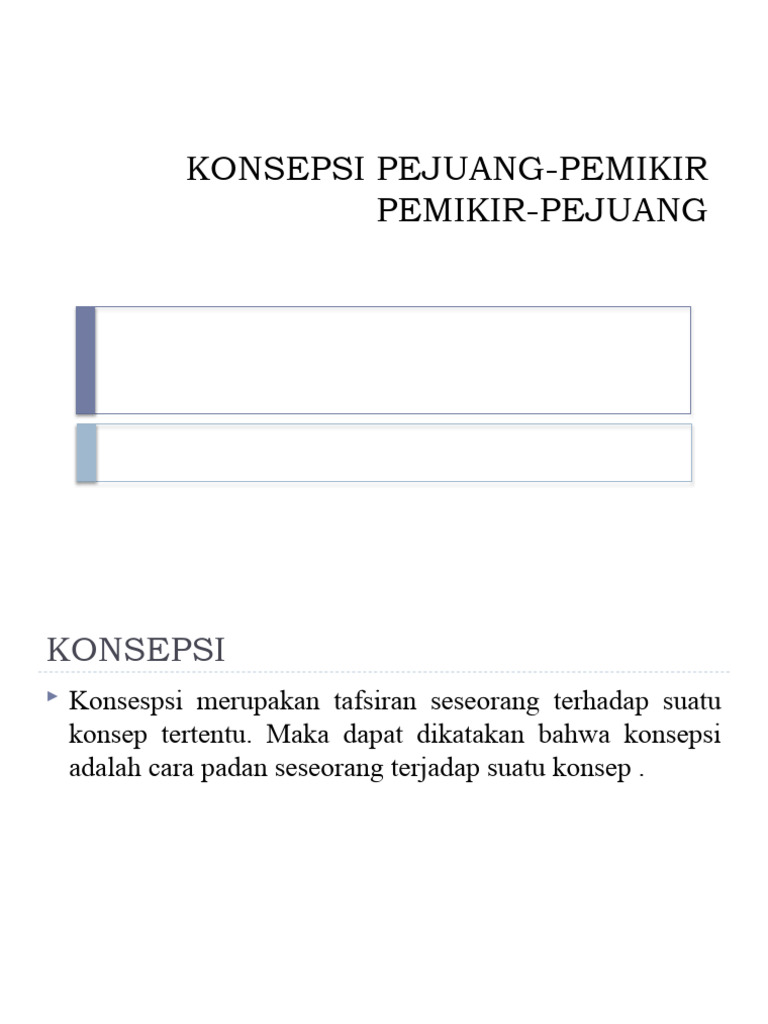 Konsep Pejuang-Pemikir dalam GMNI | PDF