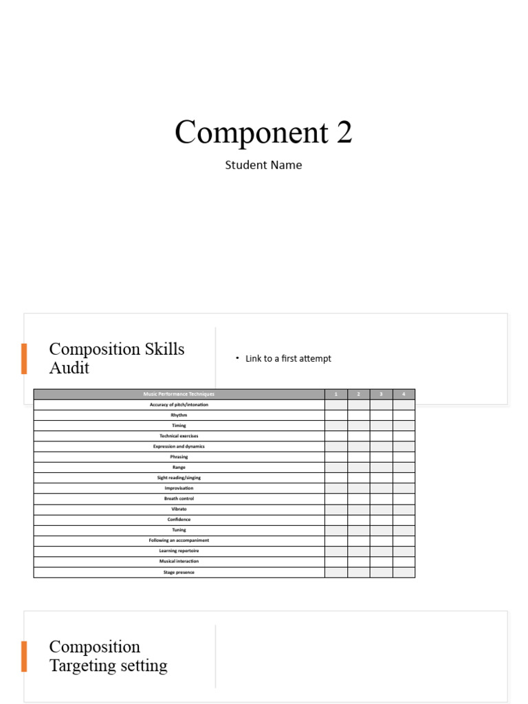 Music Skills Audit and Action Plan | PDF | Music Theory | Musical ...