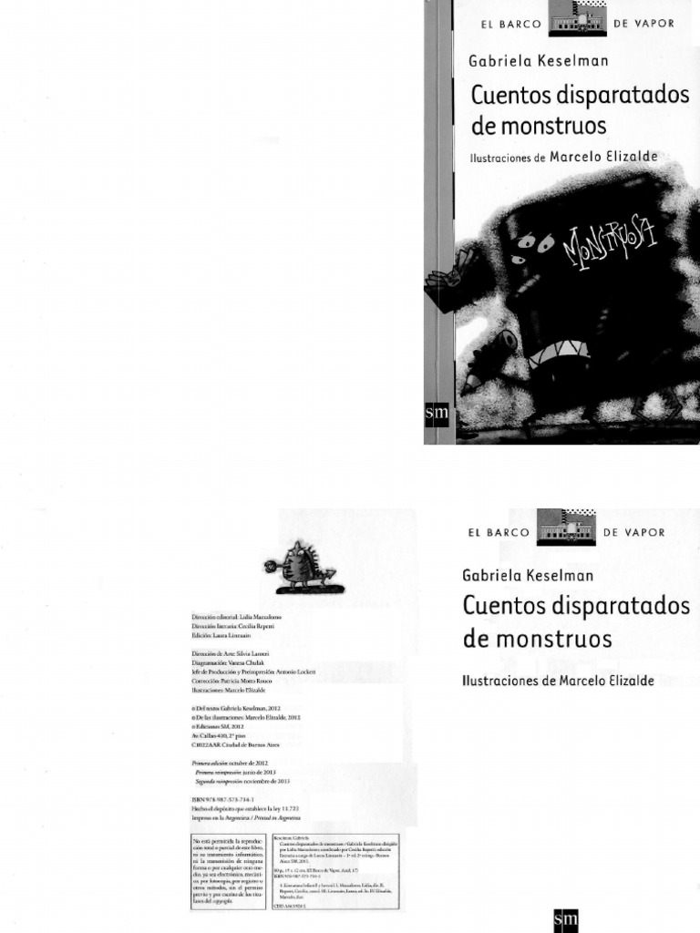 Libro Cuentos Disparatados de Monstruos | PDF