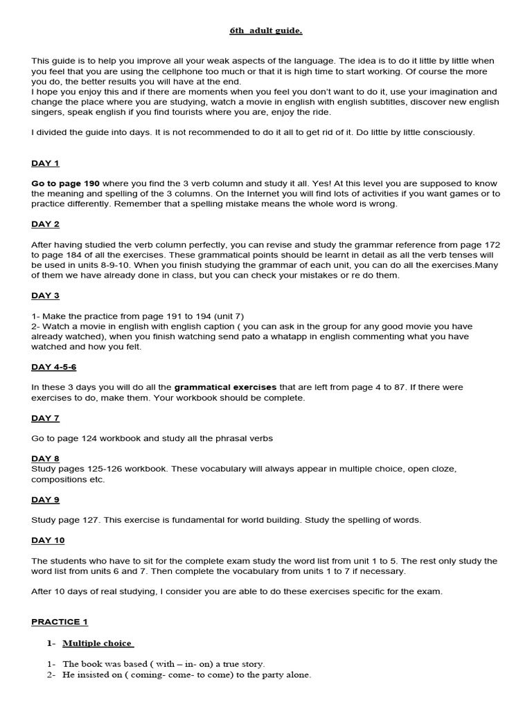 6th Adults Guide | PDF