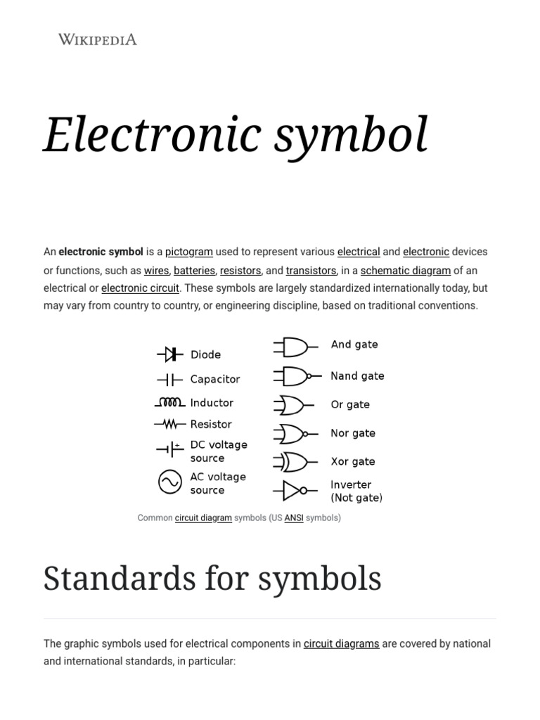 Electronic Symbol | PDF | Transistor | Bipolar Junction Transistor