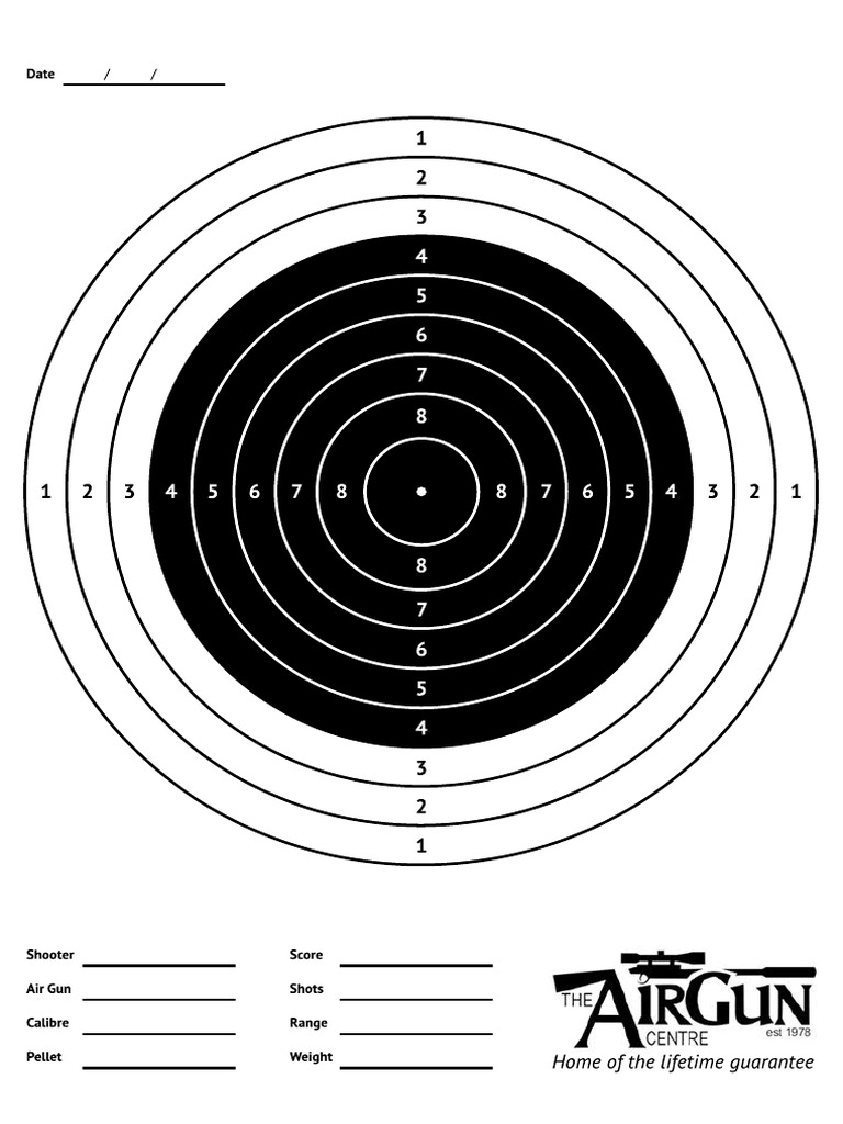 10 Meter Air Rifle Target A4 | PDF