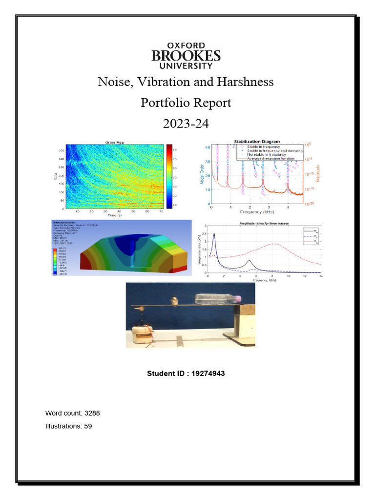 Portfolio Final Report | PDF | Acoustics | Sound