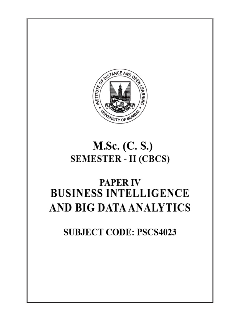Paper 4 Business Intelligence And Big Data Analytics Pdf Business 