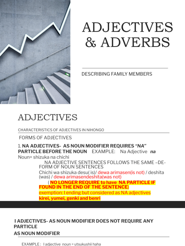 Adjectives and Adverse | PDF | Adjective | Adverb
