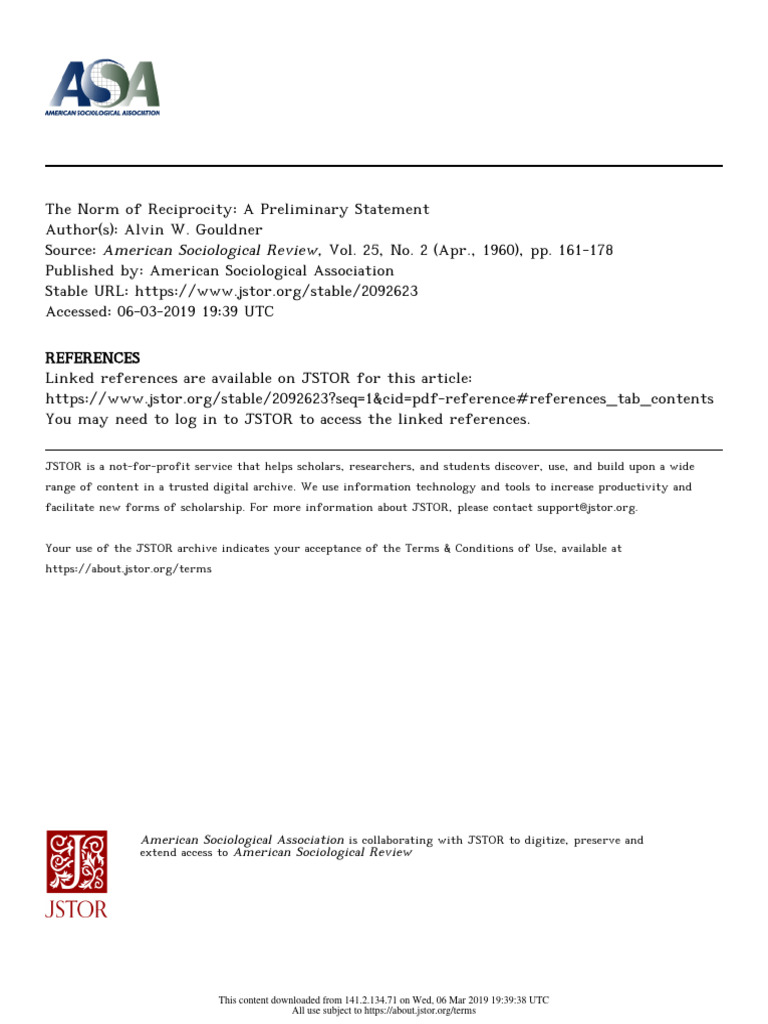 American Sociological Association American Sociological Review | PDF ...