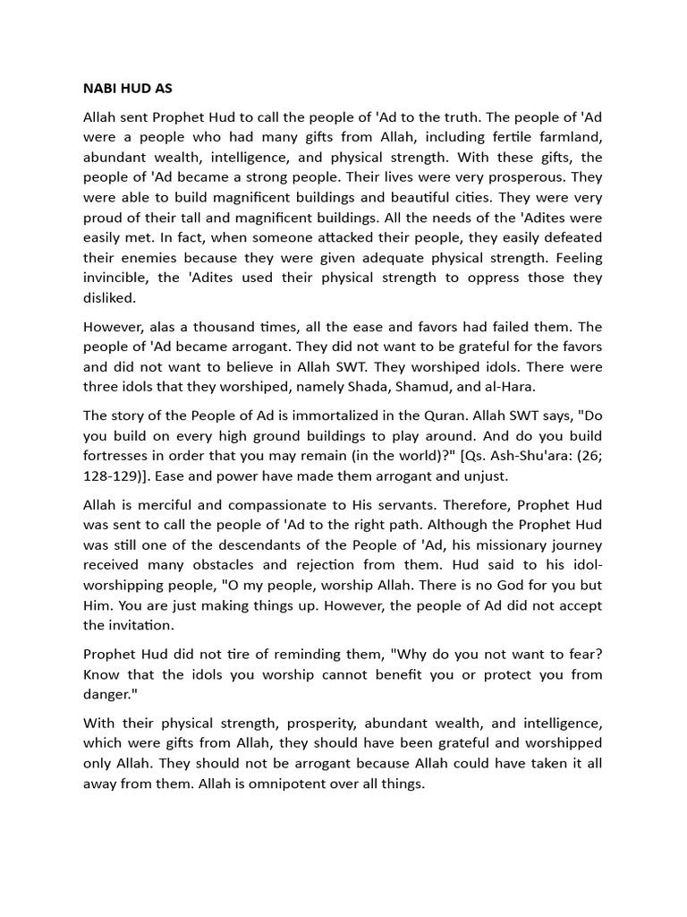 Teks Story Telling | PDF | Jonah | Islamic Belief And Doctrine