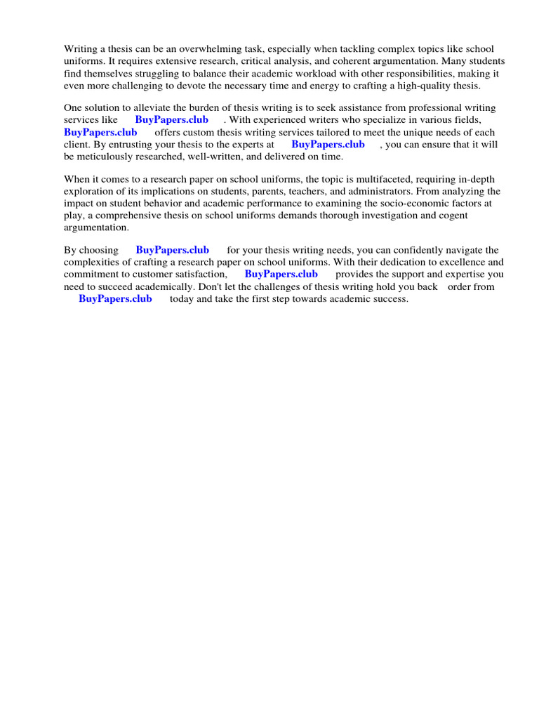 Research Paper On School Uniforms | PDF | Chemical Synapse | Long Term ... Research Paper On School Uniforms | PDF | Chemical Synapse | Long Term ...