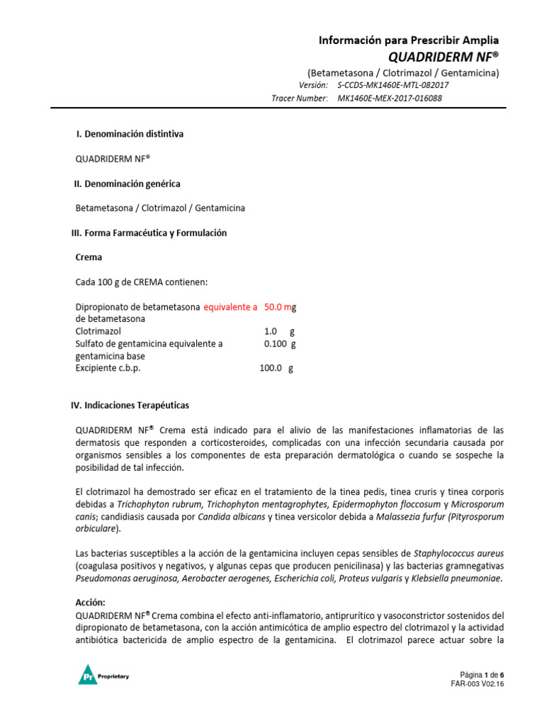 Quadriderm NF IPPA | PDF