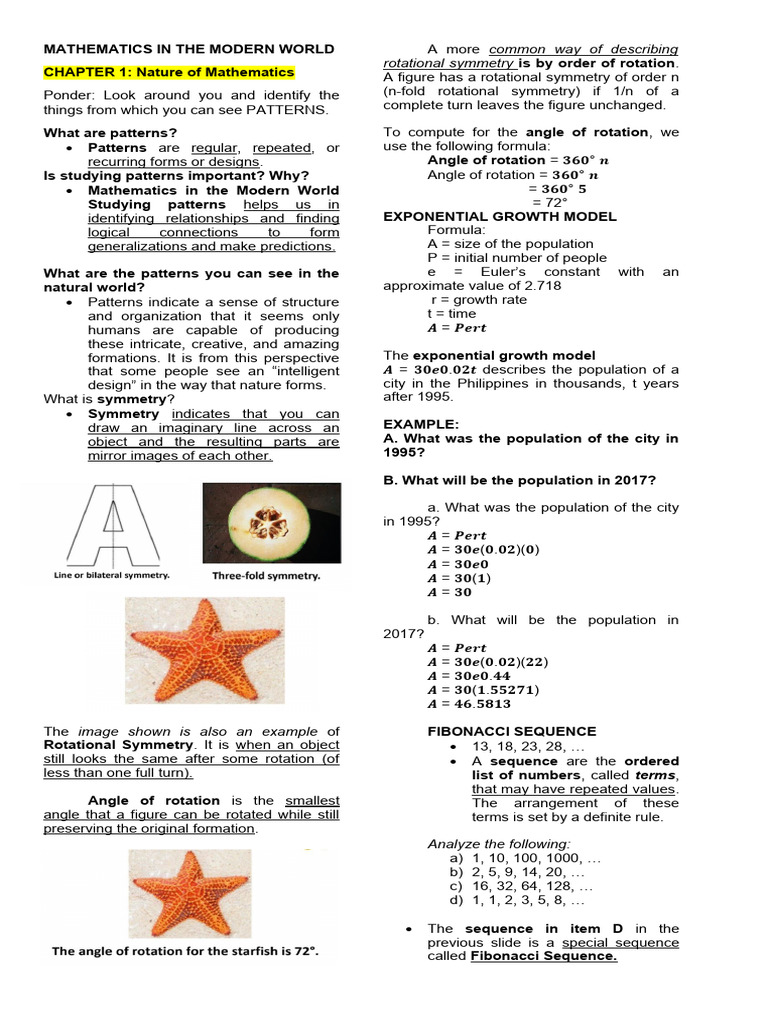 1MATH | PDF | Set (Mathematics) | Mean