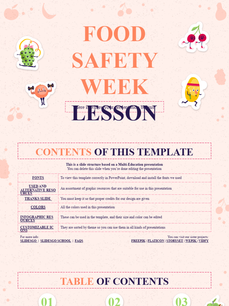 Food Safety Week Lesson by Slidesgo | PDF | Planets | Solar System