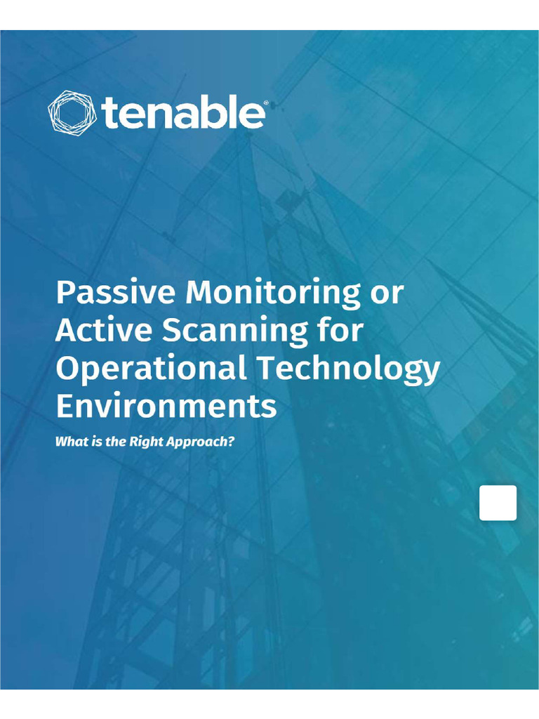 Active and Passive scanning | PDF