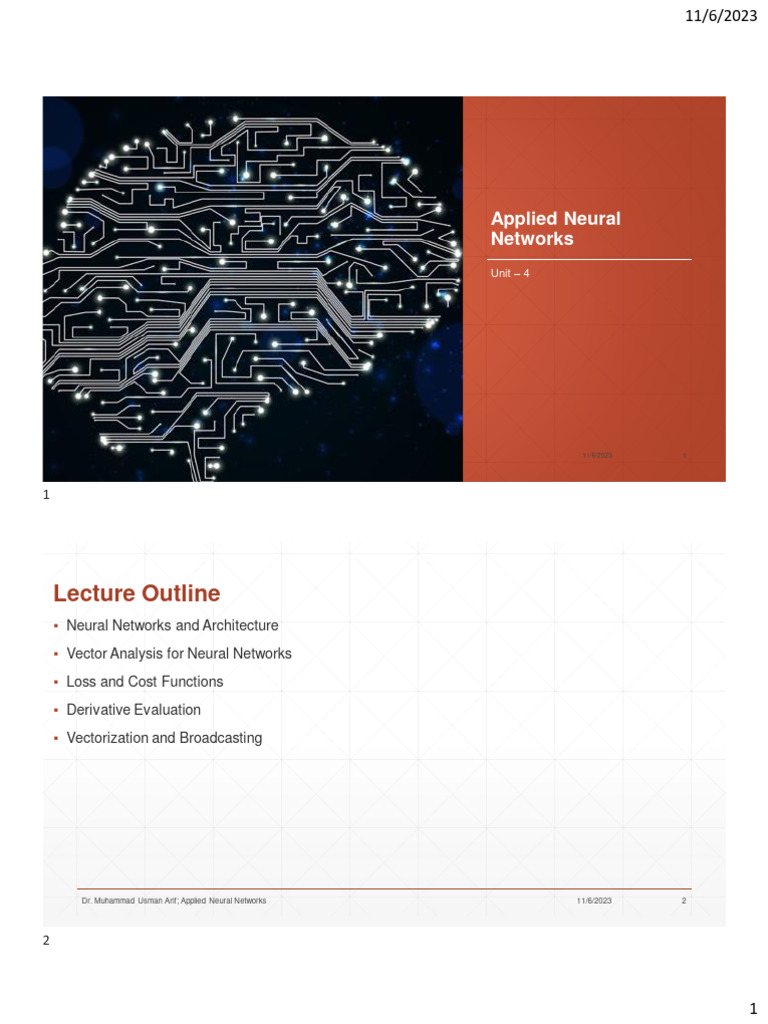 ANN-Unit 4 - Logistic & Neural Notation | PDF | Artificial Neural Network | Derivative