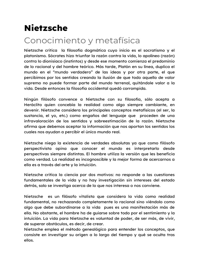 nietzsche | PDF | Friedrich Nietzsche | Moralidad