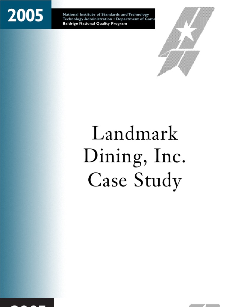 2005 Landmark Case Study | PDF | Restaurants | Supply Chain