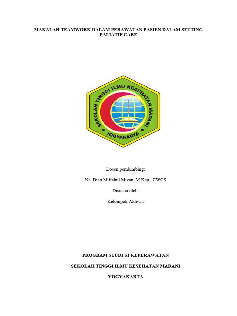 Teamwork Paliatif Care Efektif | PDF | Pengembangan Diri