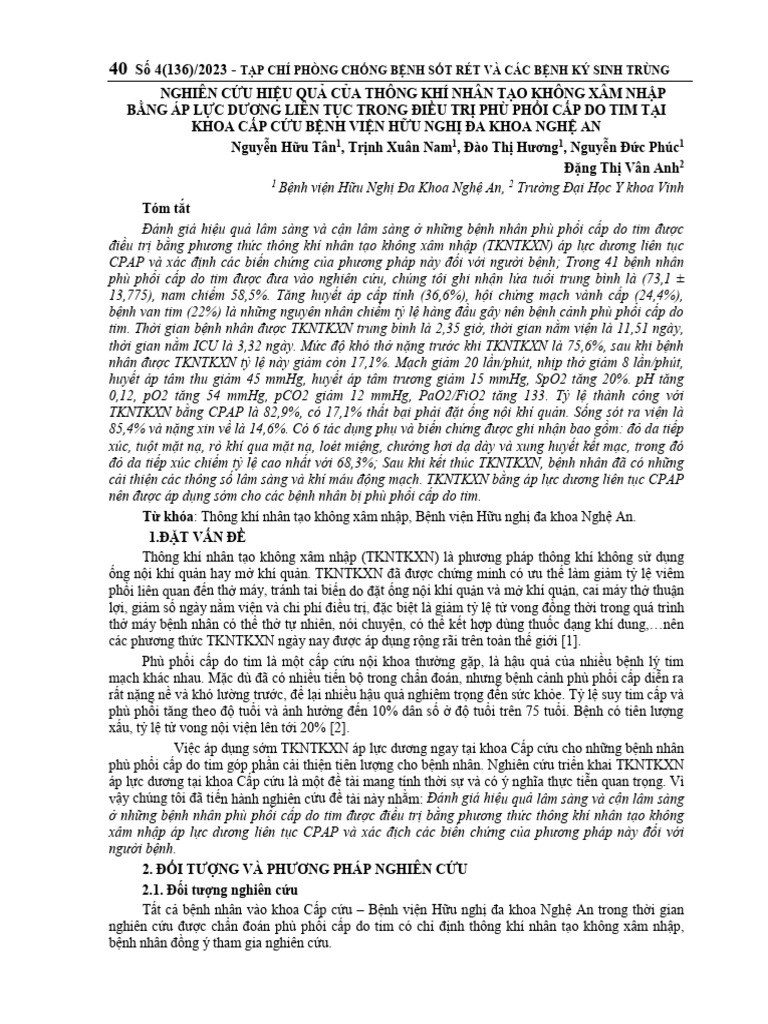 S Nghiên C B Khoa C Nguy, TR, Nguy: T P Chí Phòng CH NGB NHS T Rét Và Các B NH Ký Sinh Trùng | PDF