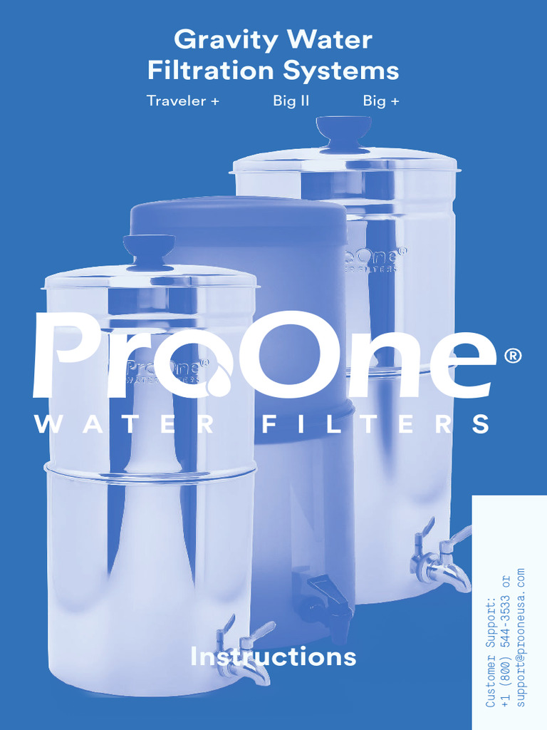 ProOne Water Filter Manual | PDF | Dishwasher | Washing Machine