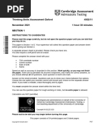 TSA Exam Answer Key 2021 | PDF | Argument