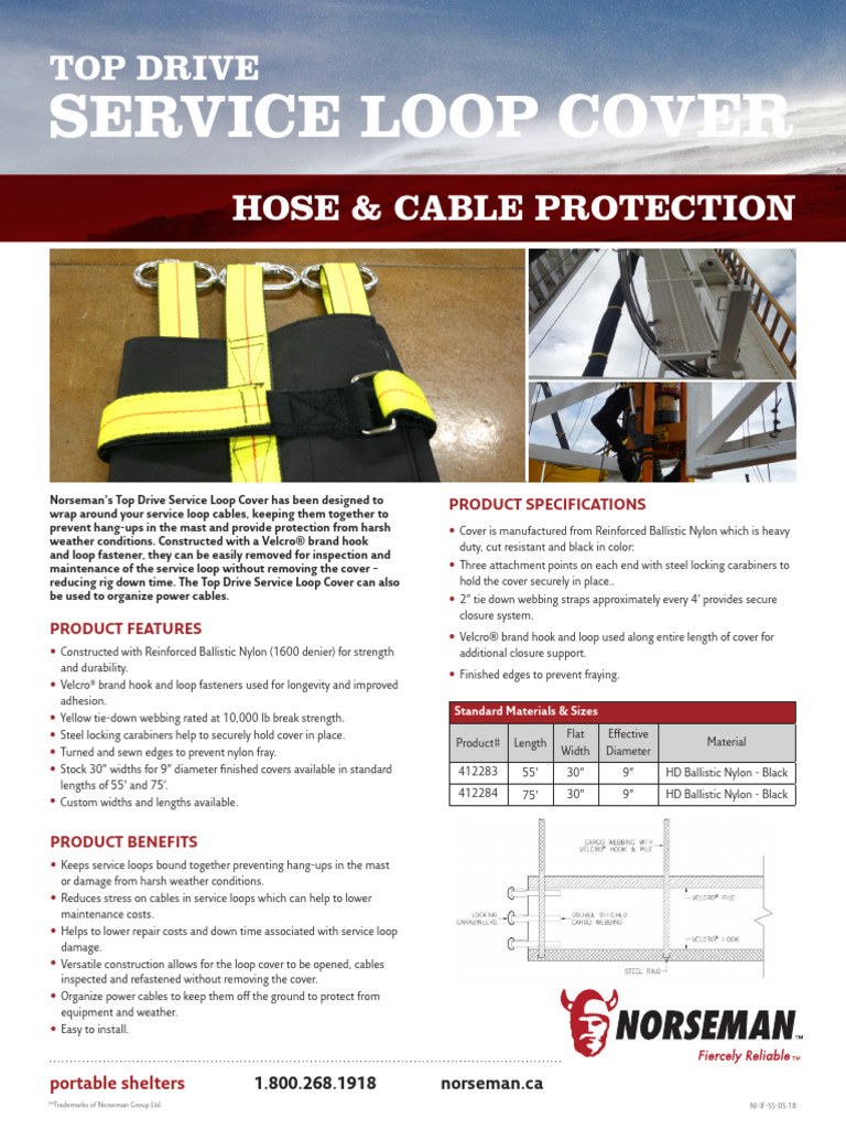 Top Drive Service Loop Cover | PDF