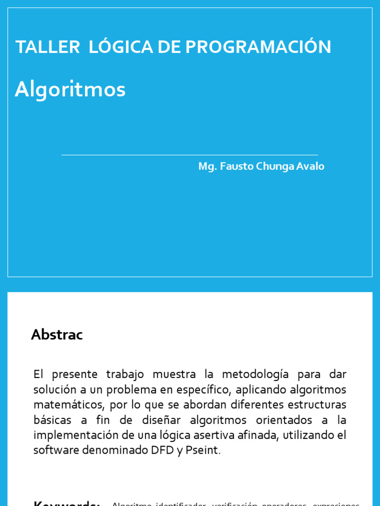 1_algoritmos | PDF | Algoritmos | Tipo de datos