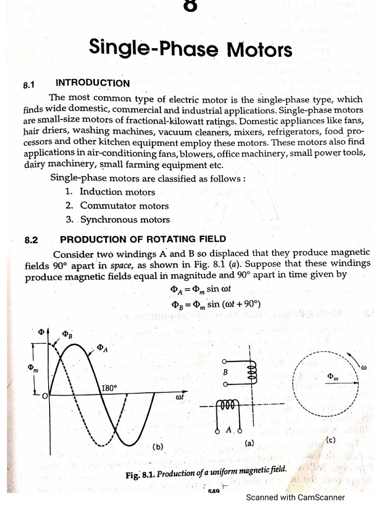 EACM-1 Module6 1 Phase Motor | PDF