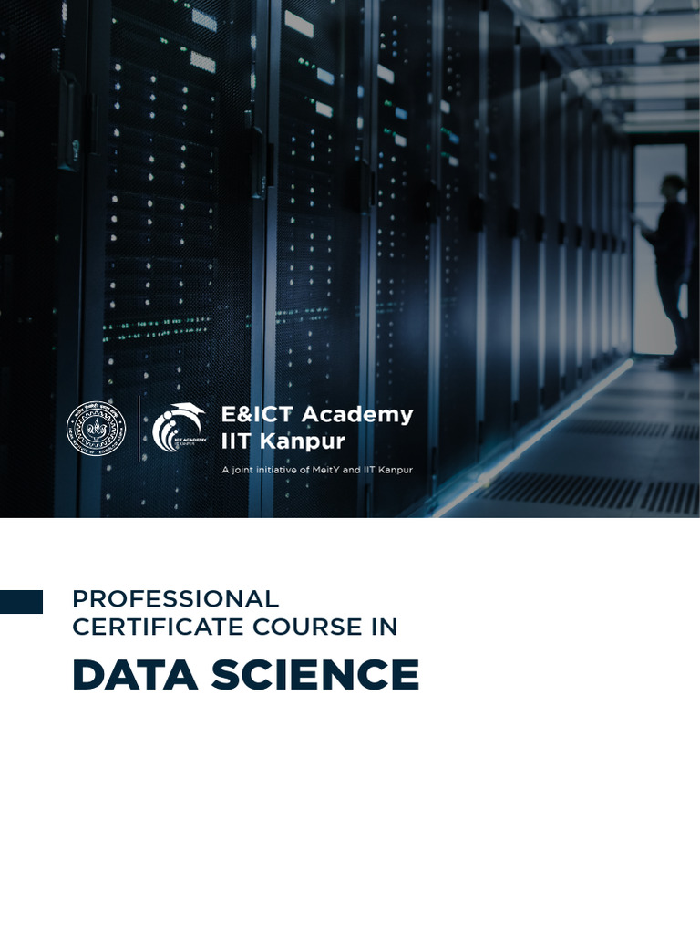 Professional Certificate Course in Data Science E & ICT Academy ...