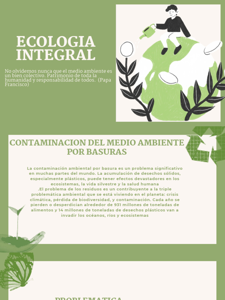 Actividad 3 Ecologia Integral | PDF | Residuos | Contaminación