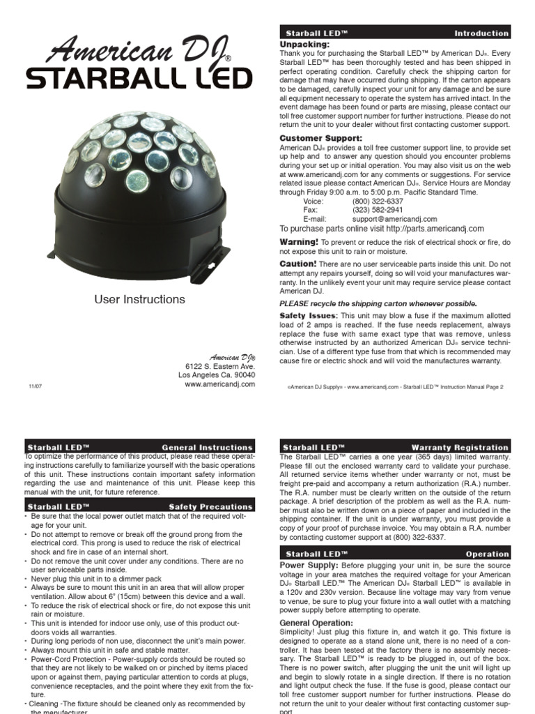 E Starball-Led | PDF