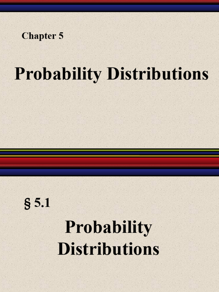 Probability Distributions | PDF | Probability Distribution | Variance