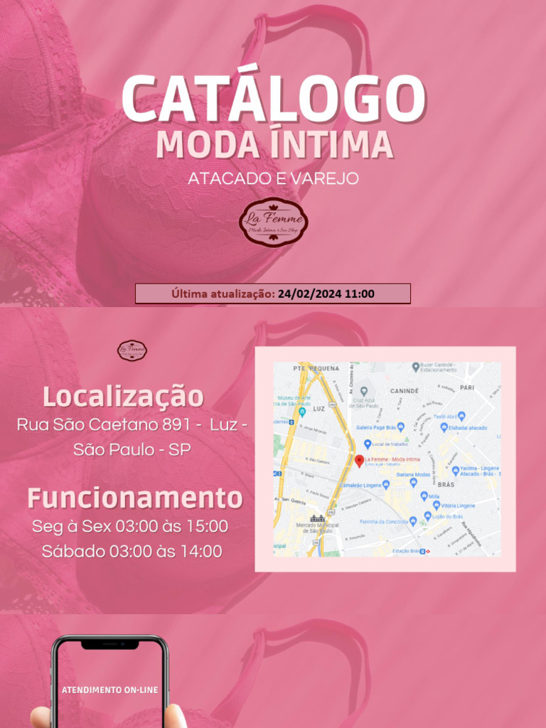 1 - Catálogo La Femme Moda Íntima-Anna | PDF | Fibras | Têxteis