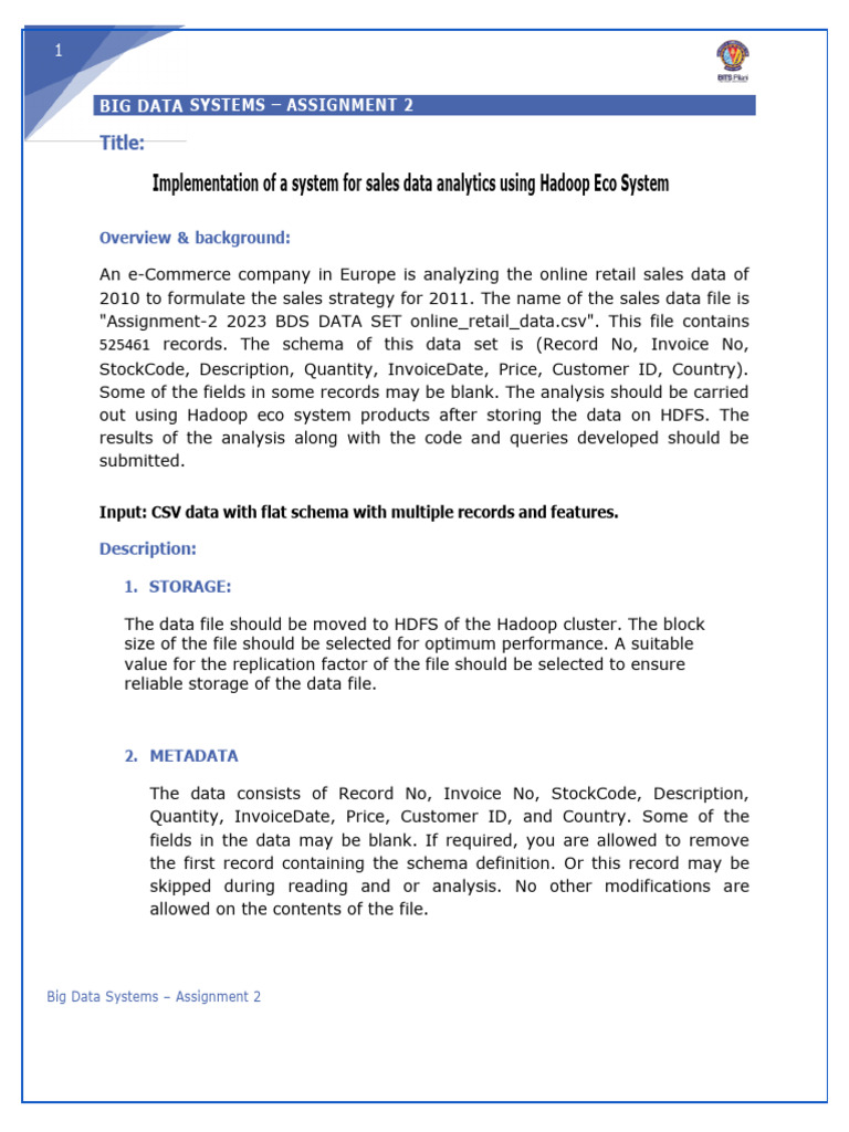 2023-DSE-BDS-Assignment-2-Problem-Statement-2 | PDF | Apache Hadoop | Computer Data