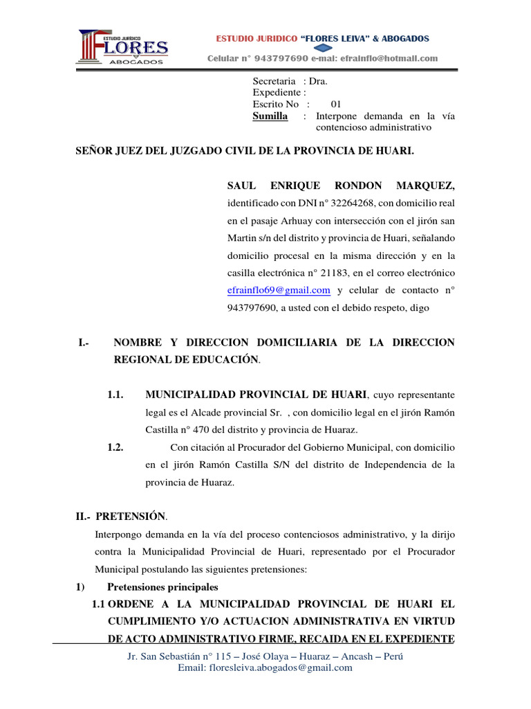 demanda final | PDF | Ciencias Políticas | Gobierno