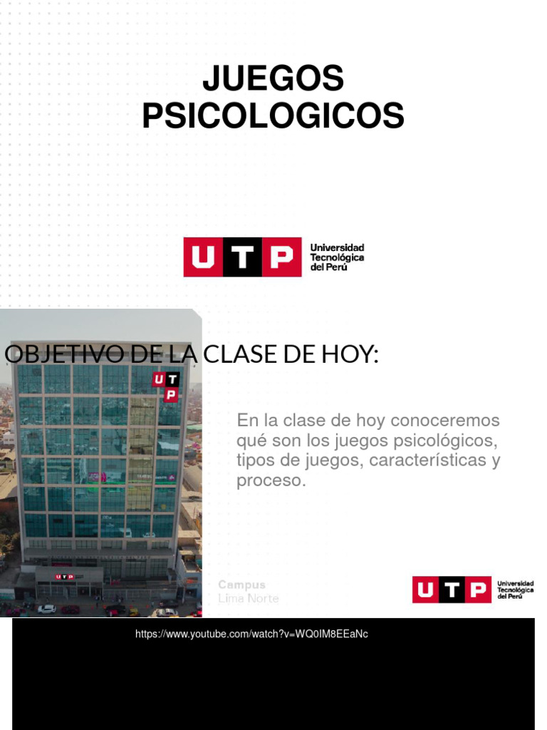 S08.s1 - JUEGOS PSICOLOGICOS | PDF | Sicología | Conceptos psicologicos