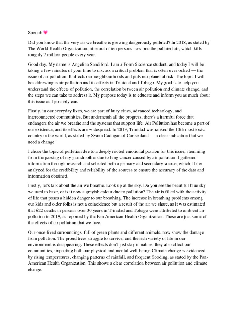 Communication Studies Speech Sample | PDF