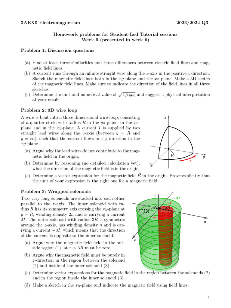 SLT 5 | PDF | Magnetic Field | Cartesian Coordinate System