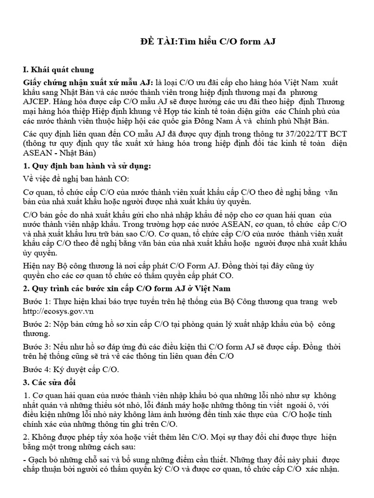 Form AJ | PDF
