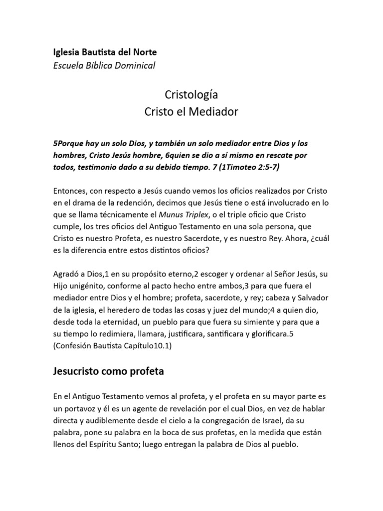 Cristo Mediador | PDF | Sacerdote | Cristo (título)