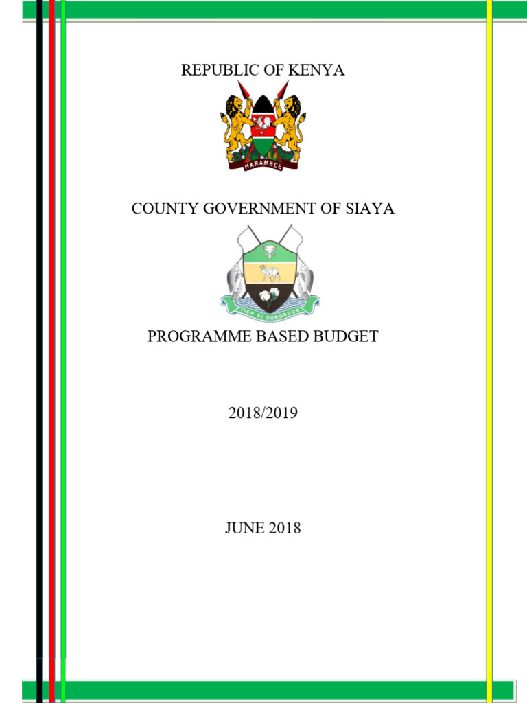 Programme Based Budget 2018 - 2019 | PDF | Budget | Taxes