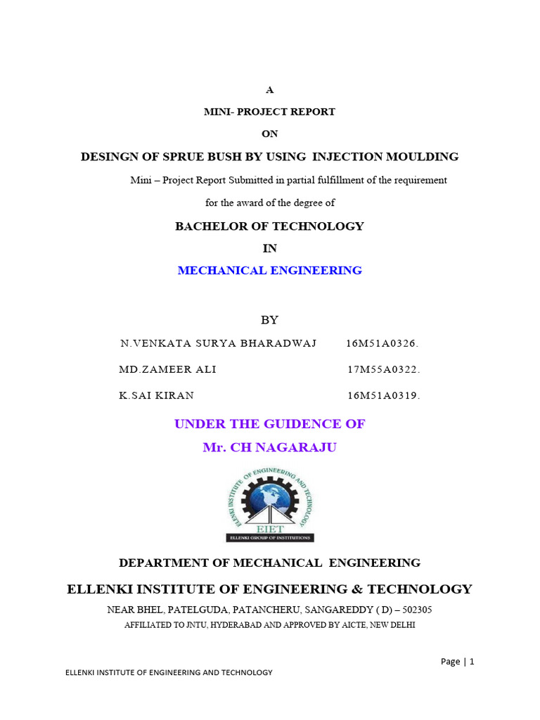 Spur Bush Batch Project | PDF | Industrial Processes | Mechanical ...