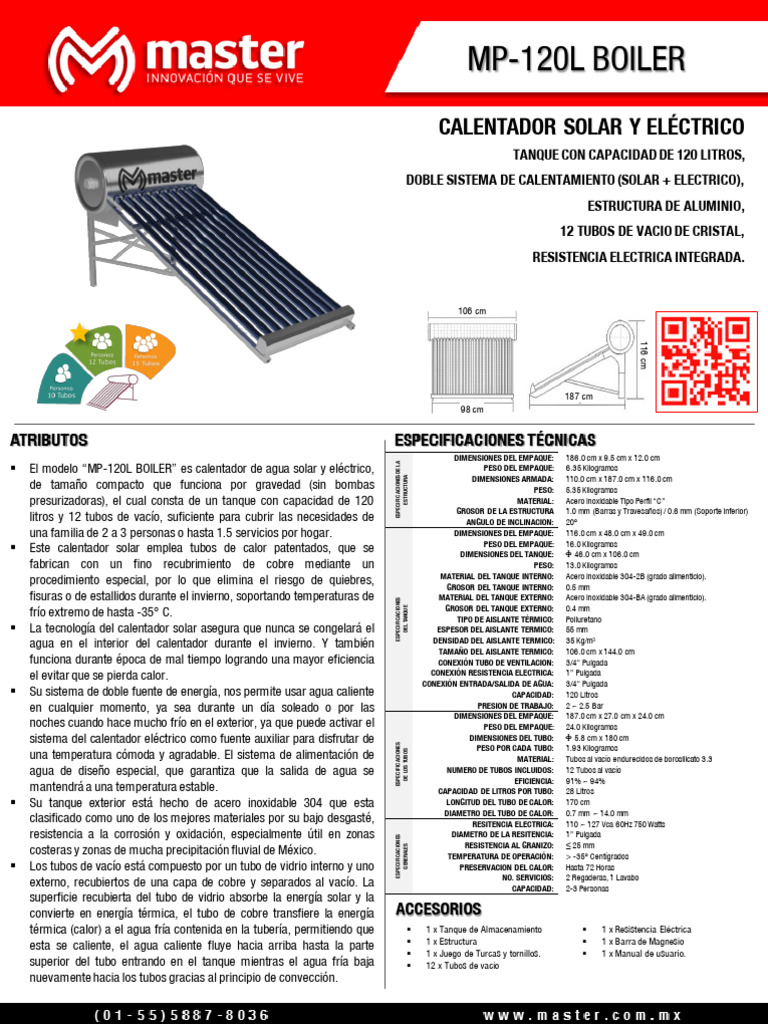 MP-120L Boiler | PDF | Tanques | Acero
