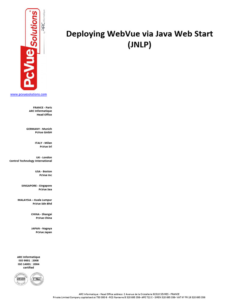Deploying WebVue Via Java Web Start (JNLP) | PDF | Java (Programming Language) | World Wide Web