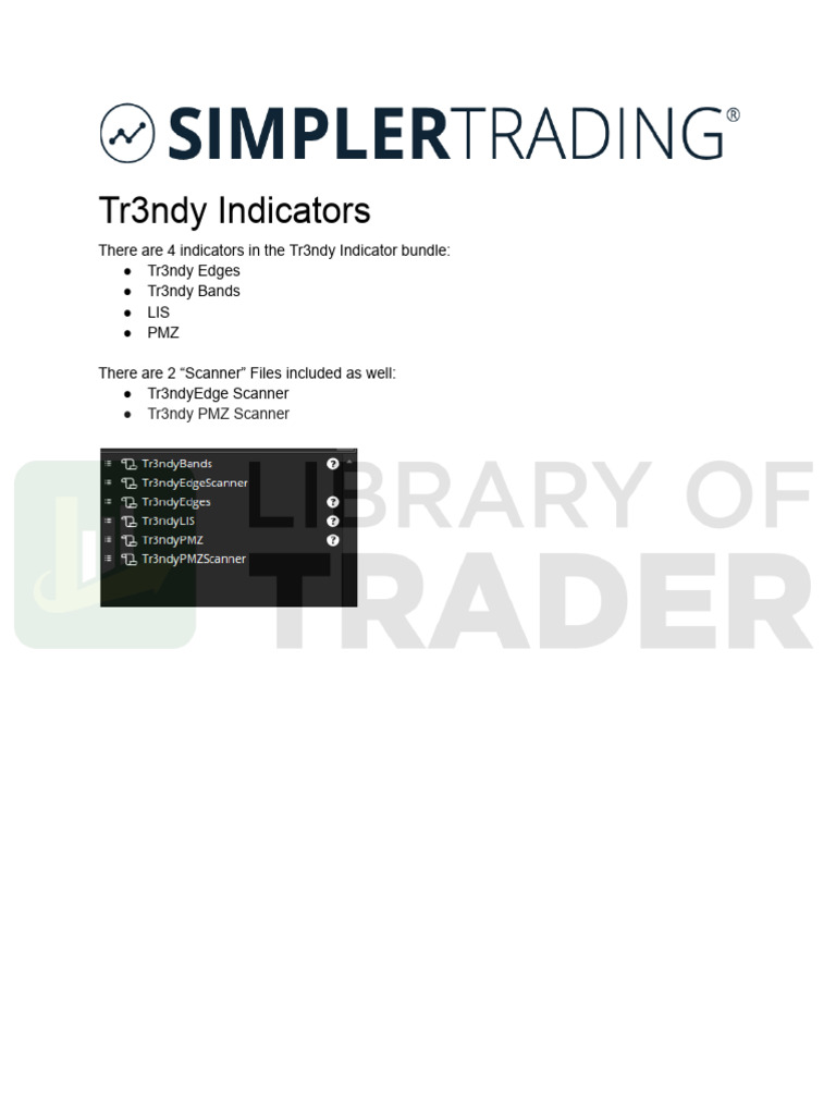 Tr3ndy Indicators Installation Guide | PDF | Icon (Computing) | Computing