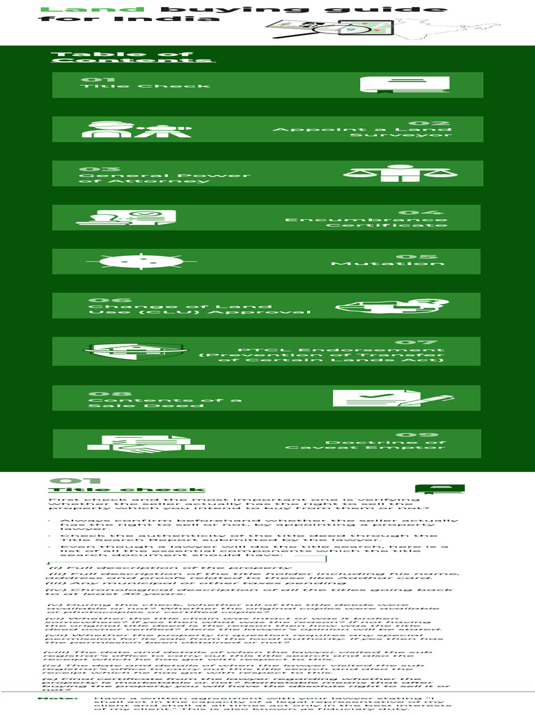 Land Buying Checklist | Download Free PDF | Deed | Mortgages