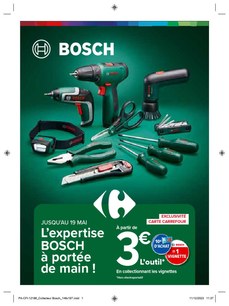 Vignettes Carrefour : Outils Bosch 2024 | PDF