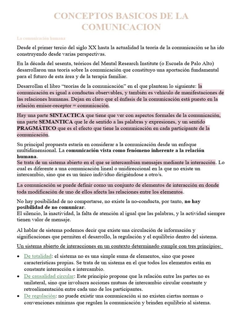 CONCEPTOS BASICOS DE LA COMUNICACION | PDF | Comunicación | Empatía
