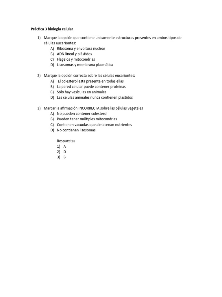 Práctica 3 Biocel | PDF