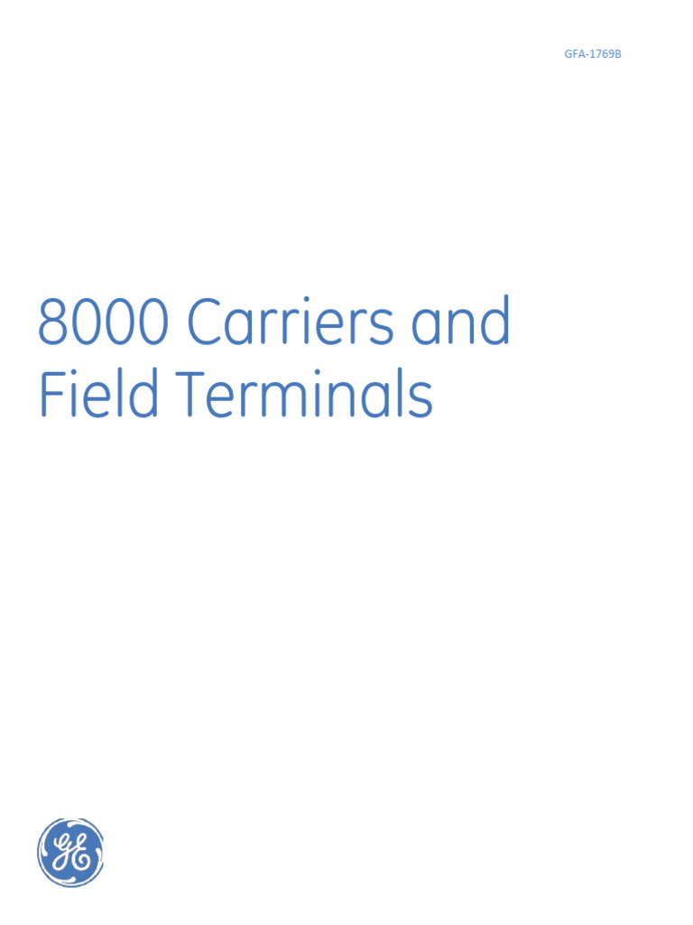 GFA1769B 8000 Carrier Field Terminal | Download Free PDF | Electrical ...